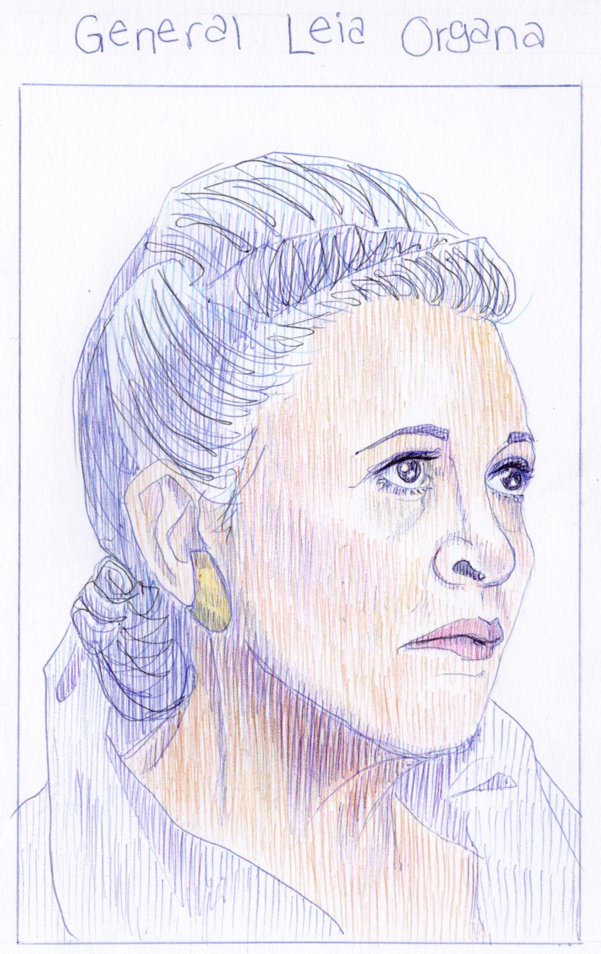 General Leia Organa – Star Wars Day 2021 – drawing faces
