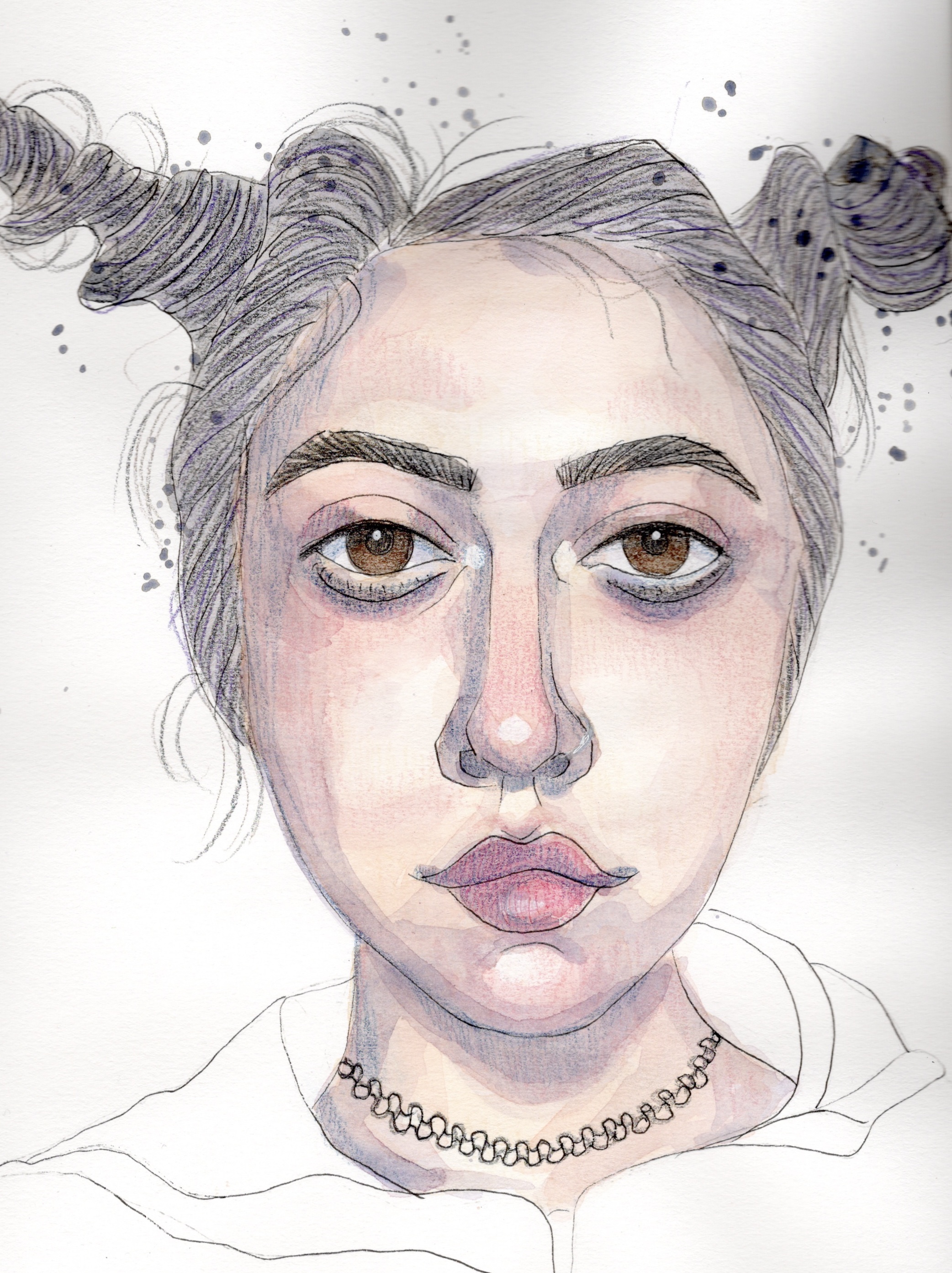 Amina – drawing faces